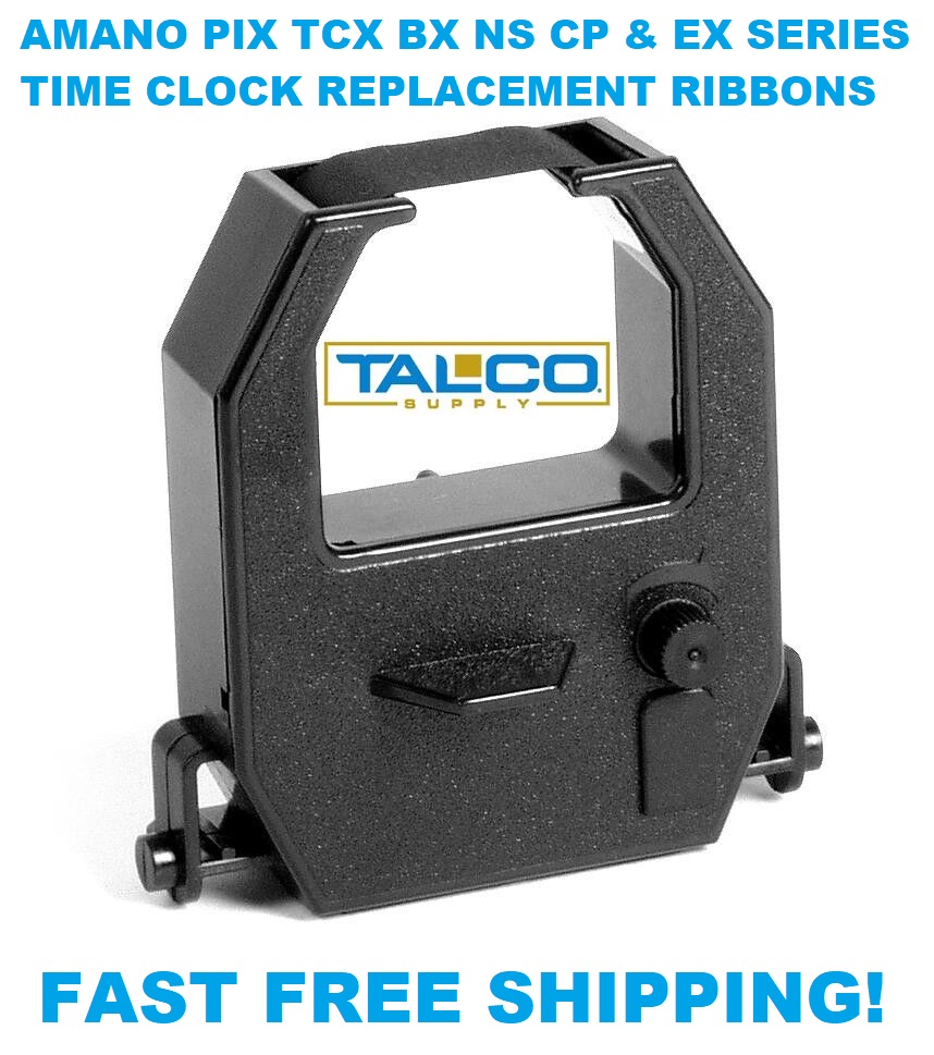 Talco Supply: AMANO PIX TCX BX NS CP & EX Series Time Clock Ribbon